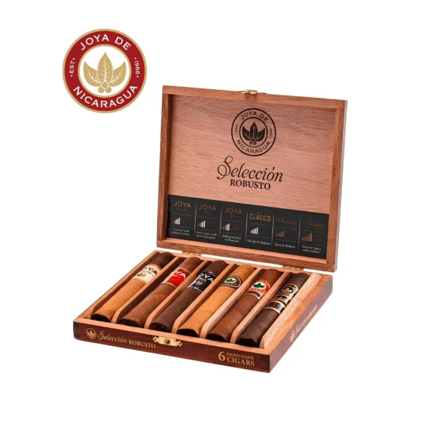 Kit 6 Charutos Joya de Nicaragua Seleccion Robustos | opuscigars.com.br